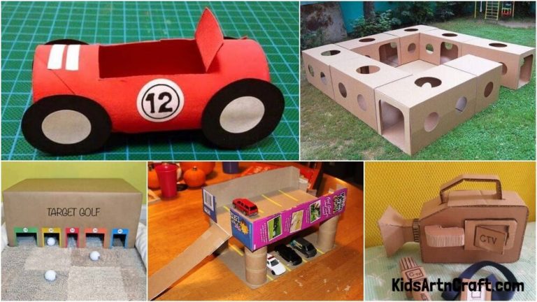 Cardboard Toy Craft Ideas for Kids - Kids Art & Craft