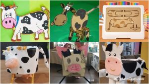 Cow Cardboard Crafts for Kids - Kids Art & Craft