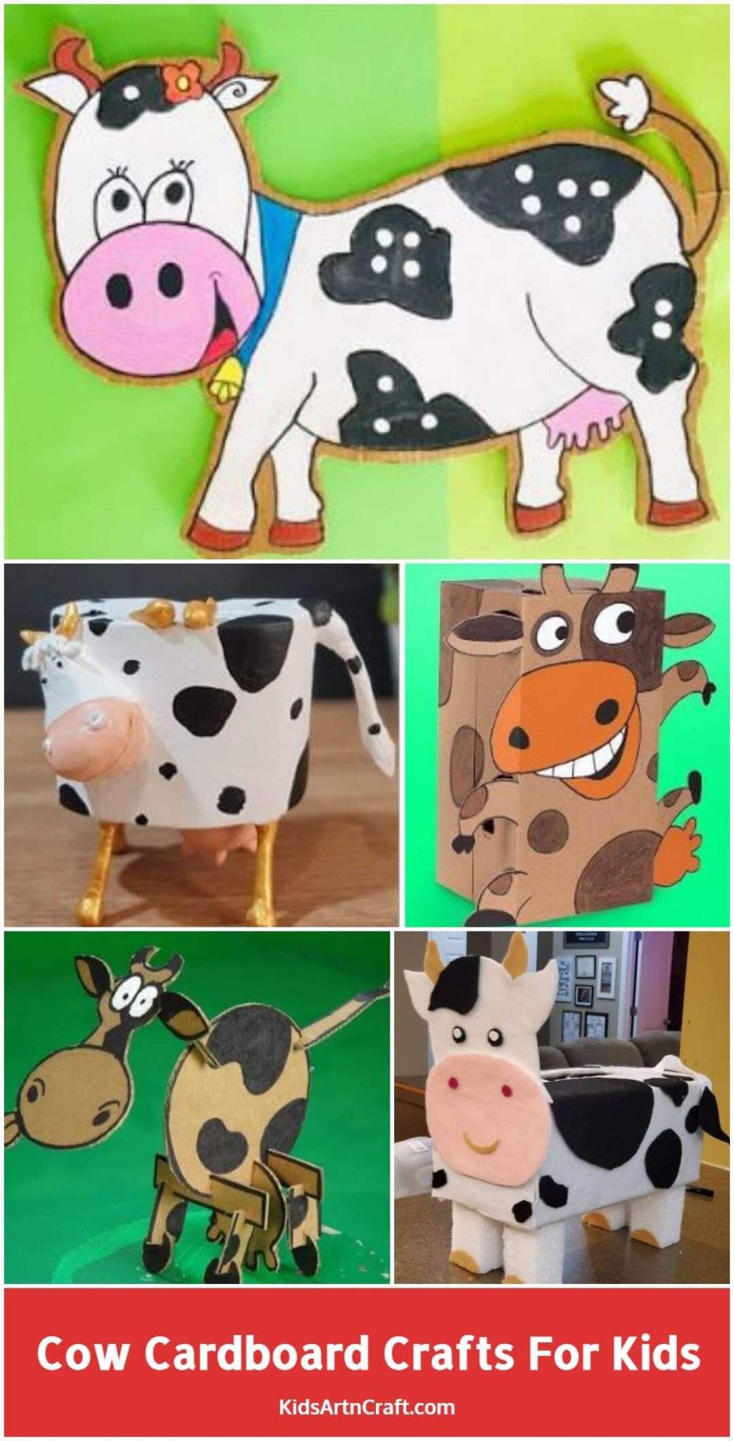 Cow Cardboard Crafts for Kids - Kids Art & Craft
