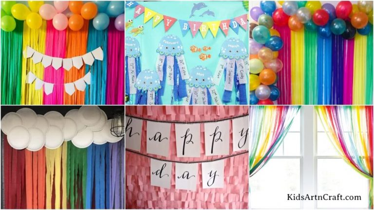 Crepe Paper Decoration Ideas for Classroom - Kids Art & Craft