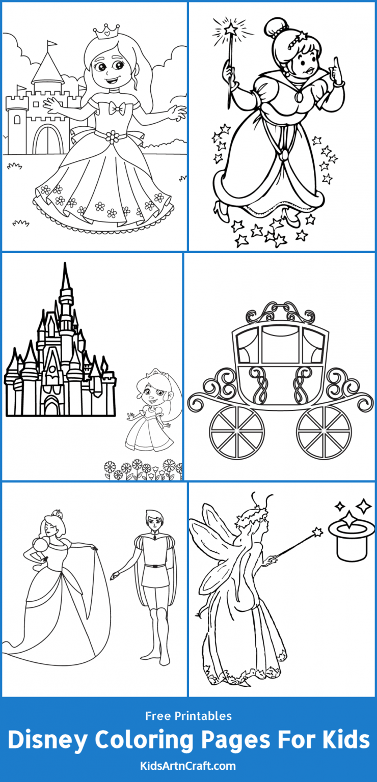 Disney Coloring Pages for Kids - Kids Art & Craft