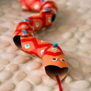 Snake Cardboard Crafts for Kids - Kids Art & Craft
