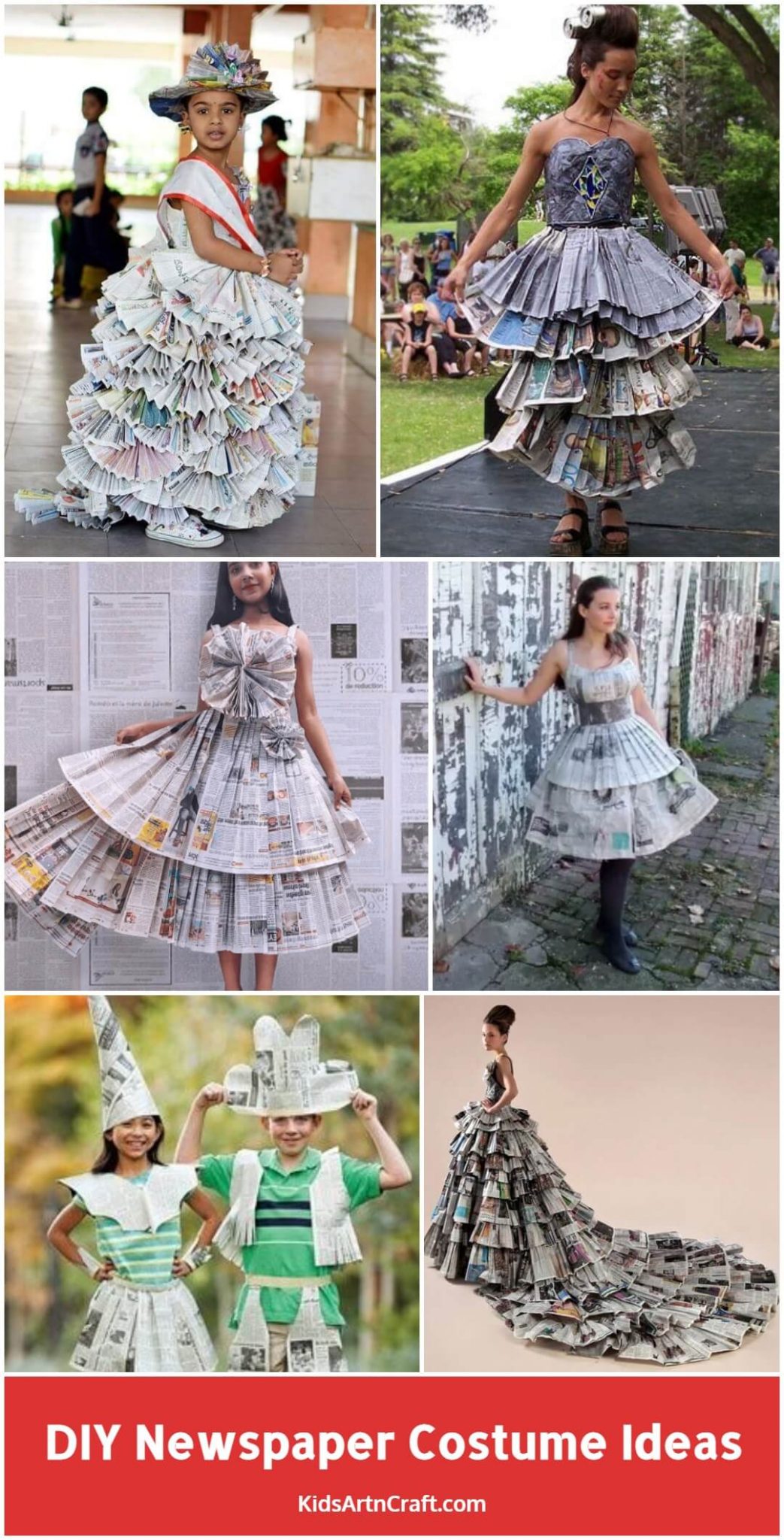 DIY Newspaper Costume Ideas - Kids Art & Craft
