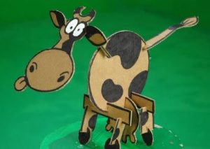 Cow Cardboard Crafts for Kids - Kids Art & Craft