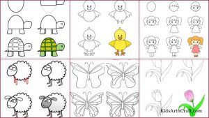 Easy Step by Step Drawing Ideas for Kids - Kids Art & Craft