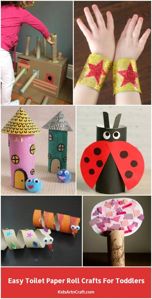 Easy Toilet Paper Roll Crafts for Toddlers - Kids Art & Craft