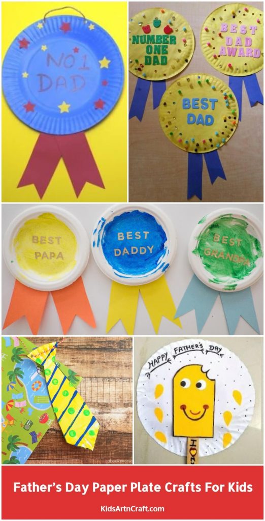 Father’s Day Paper Plate Crafts for Kids - Kids Art & Craft