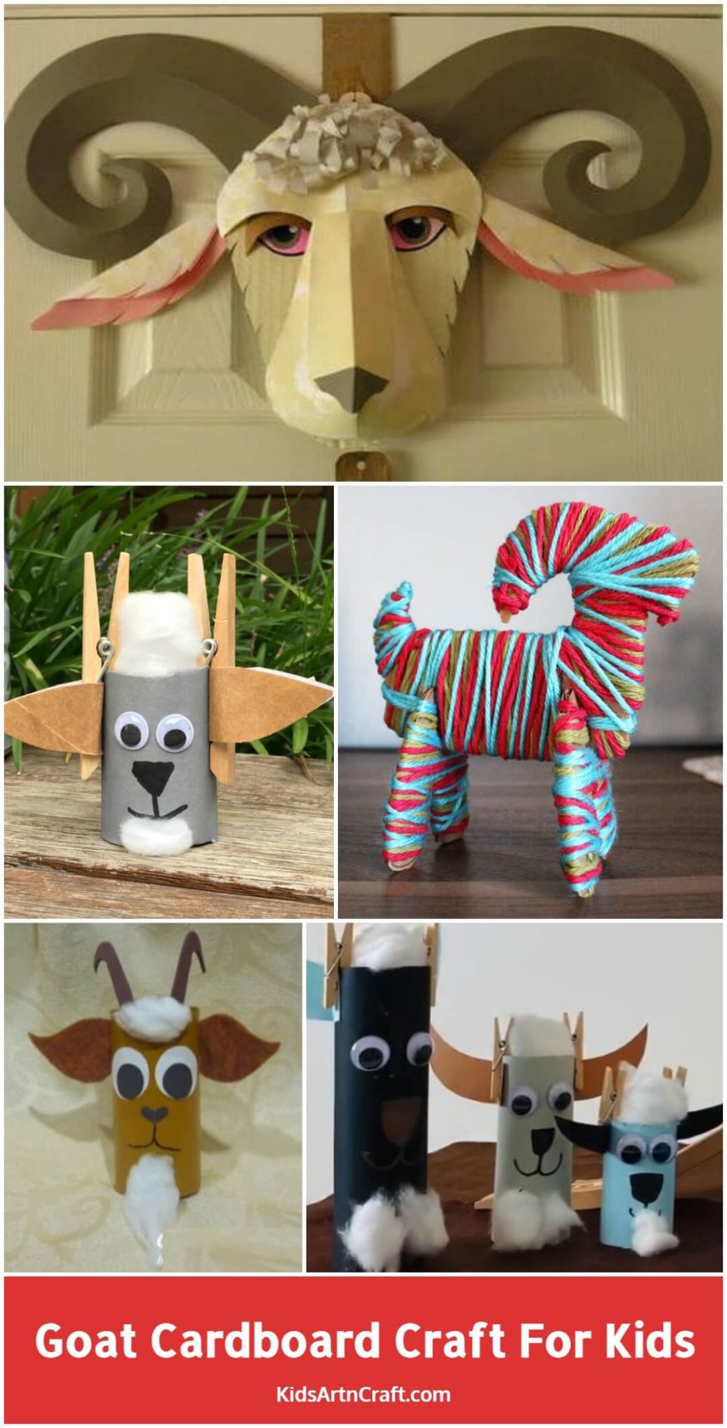Goat Cardboard Craft For Kids - Kids Art & Craft