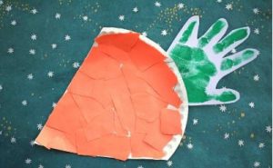 Carrot Paper Plate Crafts for Kids - Kids Art & Craft