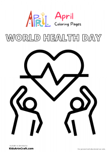 April Coloring Pages For Kids – Free Printables - Kids Art & Craft