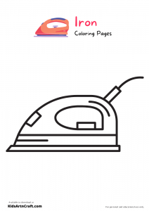 Iron Coloring Pages For Kids-Free Printable - Kids Art & Craft