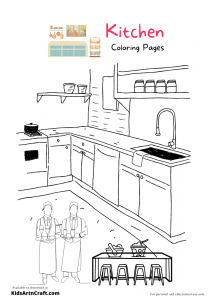 Kitchen Coloring Pages For Kids – Free Printables - Kids Art & Craft