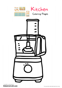Kitchen Coloring Pages For Kids – Free Printables - Kids Art & Craft