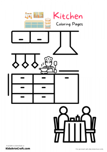 Kitchen Coloring Pages For Kids – Free Printables - Kids Art & Craft