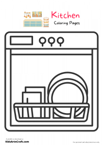 Kitchen Coloring Pages For Kids – Free Printables - Kids Art & Craft