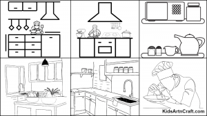 Kitchen Coloring Pages For Kids – Free Printables - Kids Art & Craft