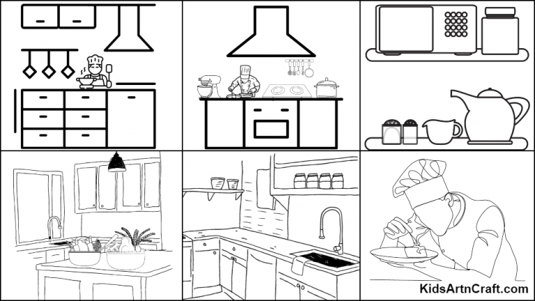 Kitchen Coloring Pages For Kids – Free Printables - Kids Art & Craft