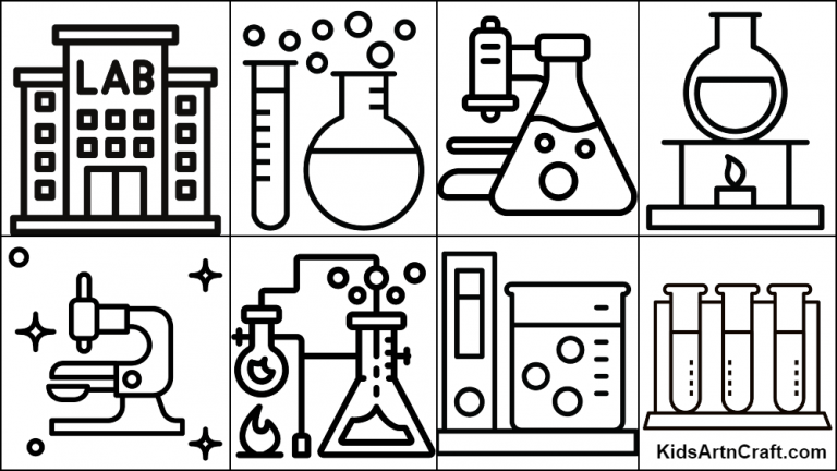Laboratory Coloring Pages For Kids – Free Printables - Kids Art & Craft