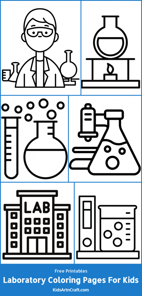 Laboratory Coloring Pages For Kids – Free Printables - Kids Art & Craft