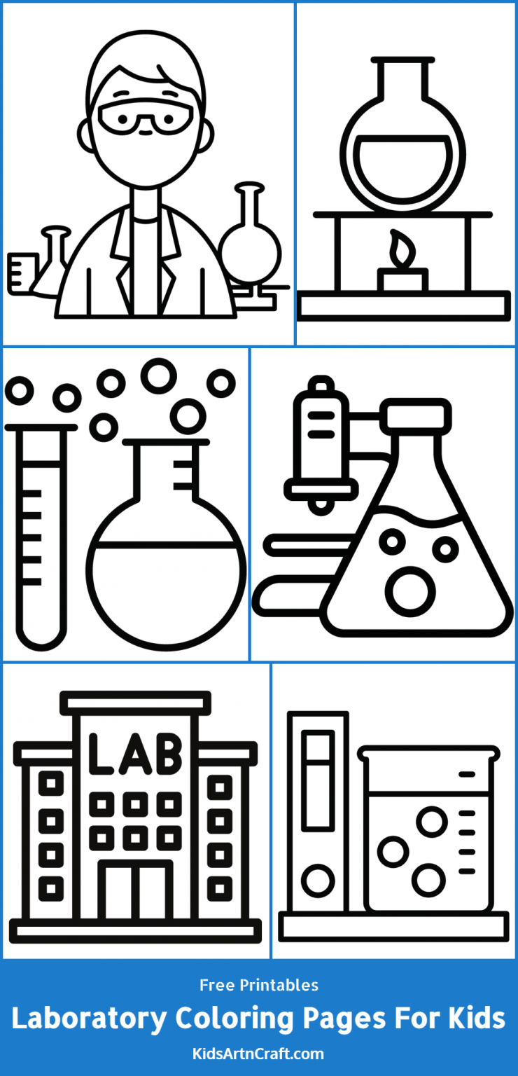 Laboratory Coloring Pages For Kids – Free Printables - Kids Art & Craft