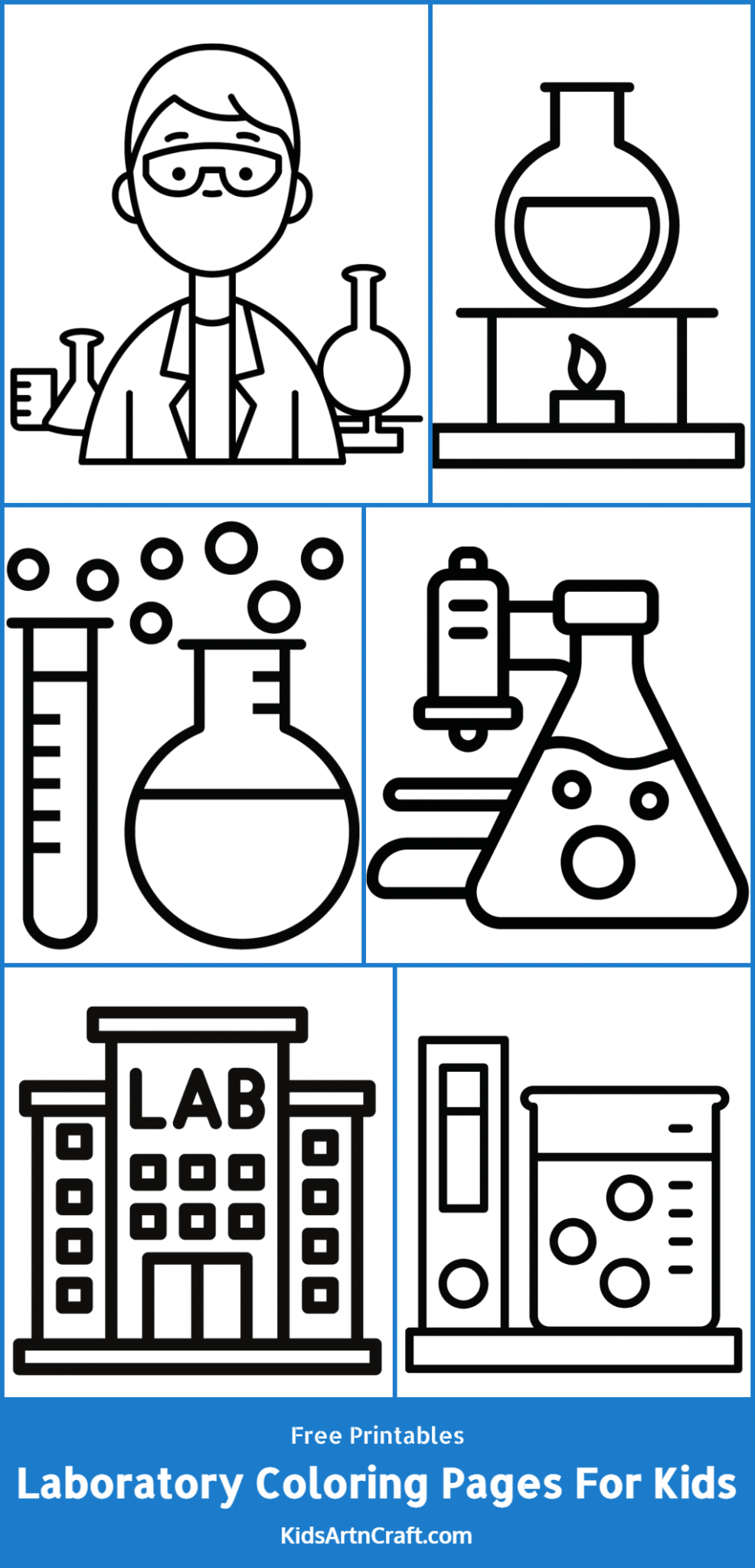 Laboratory Coloring Pages For Kids – Free Printables - Kids Art & Craft