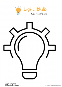 Light Bulb Coloring Pages For Kids-Free Printable - Kids Art & Craft