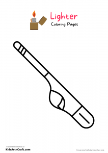 Lighter Coloring Pages For Kids - Free Printable - Kids Art & Craft
