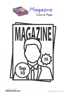 Magazine Coloring Pages For Kids-Free Printable - Kids Art & Craft