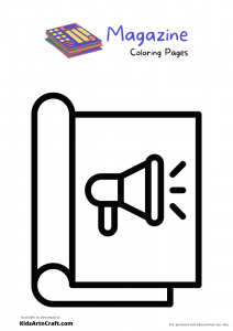 Magazine Coloring Pages For Kids-Free Printable - Kids Art & Craft