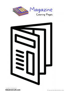 Magazine Coloring Pages For Kids-Free Printable - Kids Art & Craft