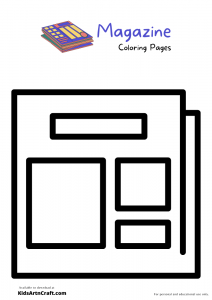 Magazine Coloring Pages For Kids-Free Printable - Kids Art & Craft