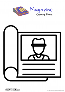 Magazine Coloring Pages For Kids-Free Printable - Kids Art & Craft