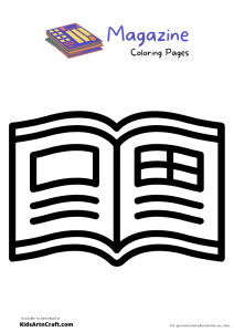 Magazine Coloring Pages For Kids-Free Printable - Kids Art & Craft