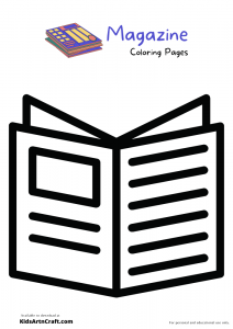 Magazine Coloring Pages For Kids-Free Printable - Kids Art & Craft