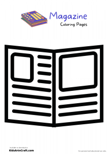 Magazine Coloring Pages For Kids-Free Printable - Kids Art & Craft