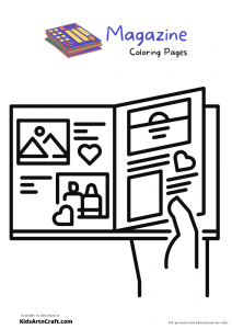 Magazine Coloring Pages For Kids-Free Printable - Kids Art & Craft