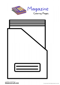 Magazine Coloring Pages For Kids-Free Printable - Kids Art & Craft