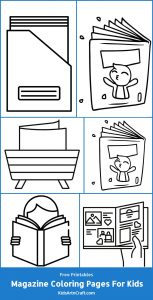 Magazine Coloring Pages For Kids-Free Printable - Kids Art & Craft