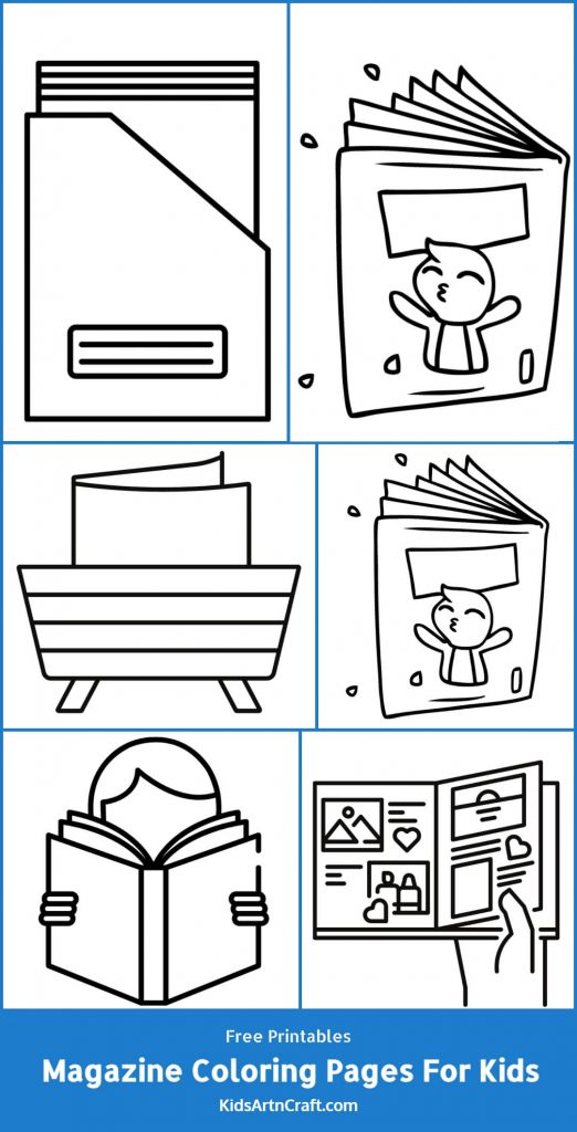 Magazine Coloring Pages For Kids-Free Printable - Kids Art & Craft