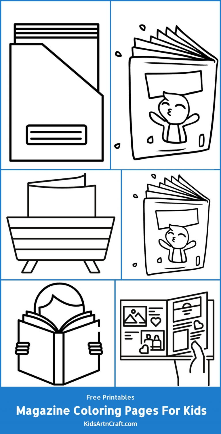 Magazine Coloring Pages For Kids-Free Printable - Kids Art & Craft