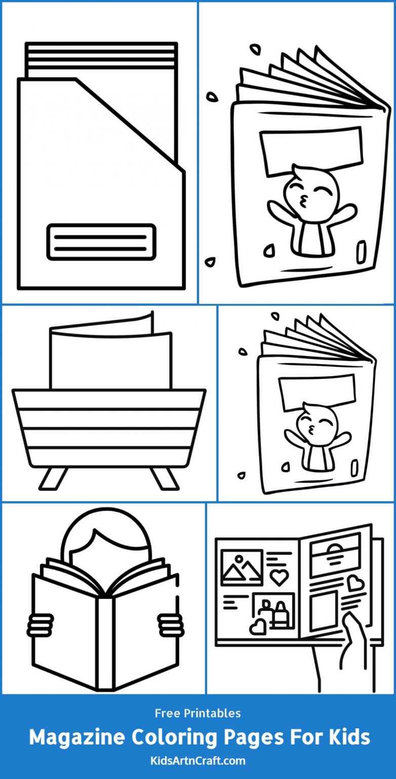 Magazine Coloring Pages For Kids-Free Printable - Kids Art & Craft