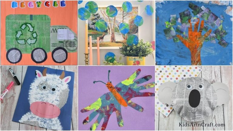 Newspaper Crafts for Preschoolers - Kids Art & Craft