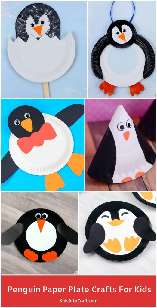 Penguin Paper Plate Crafts For Kids - Kids Art & Craft