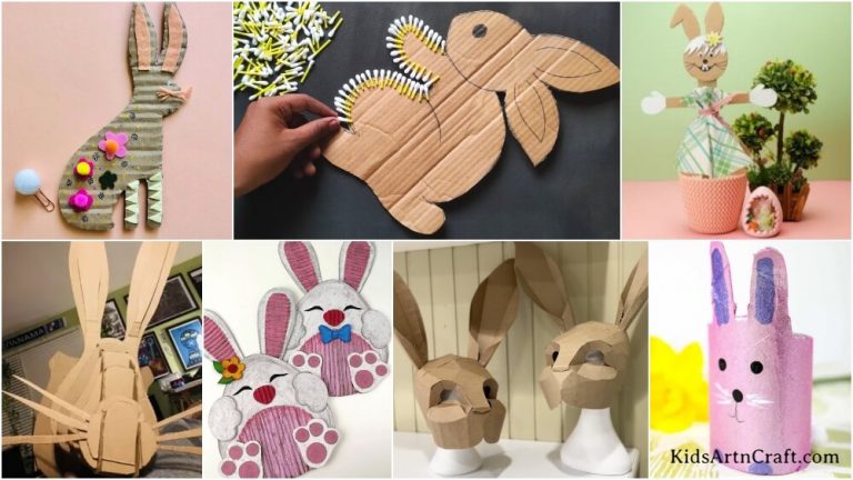 Rabbit Cardboard Crafts for Kids - Kids Art & Craft