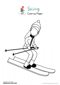 Skiing Coloring Pages For Kids – Free Printables - Kids Art & Craft