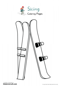 Skiing Coloring Pages For Kids – Free Printables - Kids Art & Craft