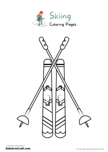 Skiing Coloring Pages For Kids – Free Printables - Kids Art & Craft