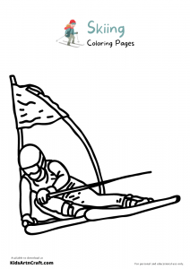 Skiing Coloring Pages For Kids – Free Printables - Kids Art & Craft