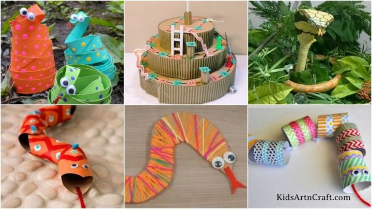 Snake Cardboard Crafts for Kids - Kids Art & Craft