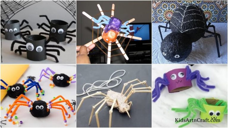 Spider Cardboard Crafts for Kids - Kids Art & Craft